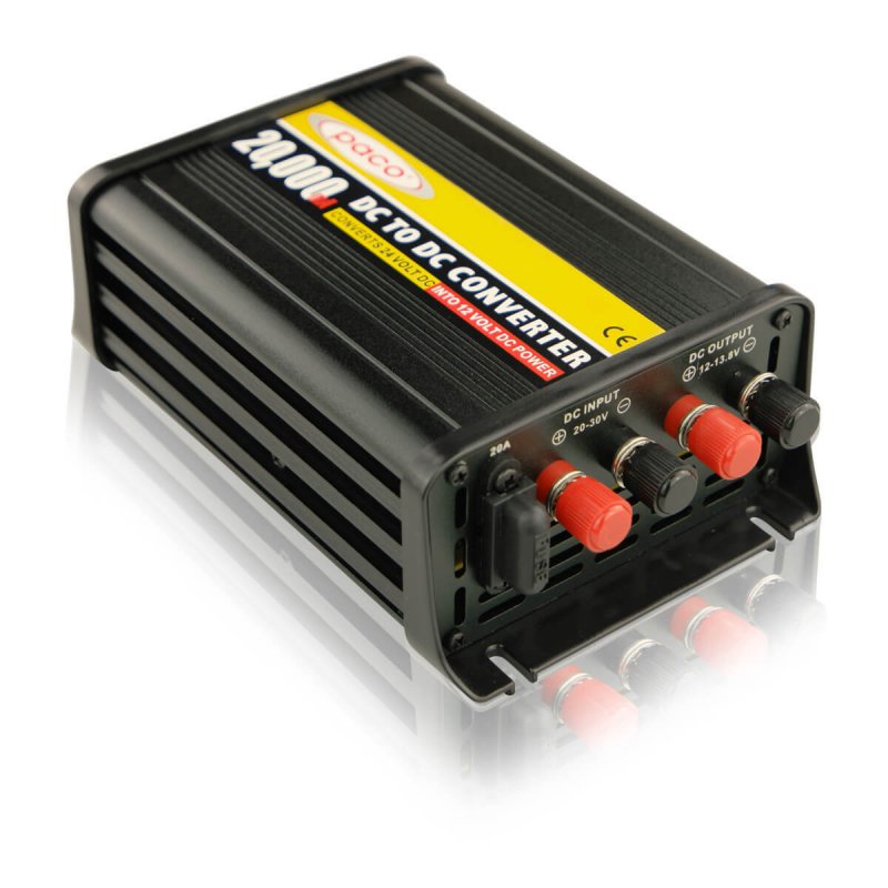 Paco PV2412-20 24V auf 12V 20A Spannungswandler