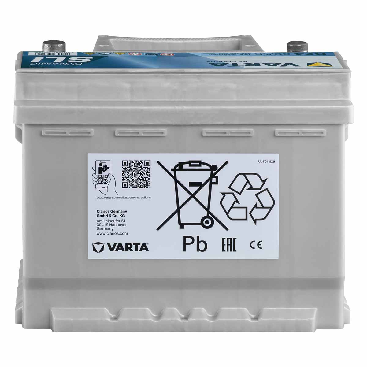 Varta D24 Blue Dynamic 560 408 054 Car battery 60Ah