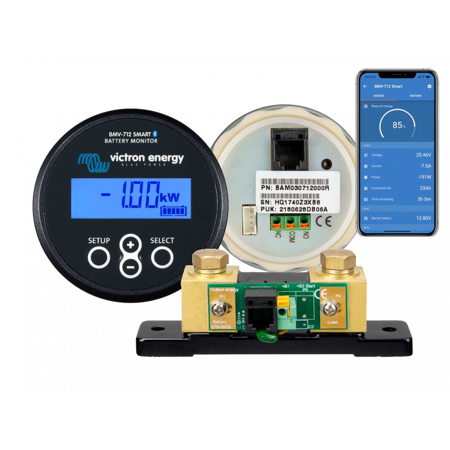 Victron Battery Monitor BMV-712 Smart Black