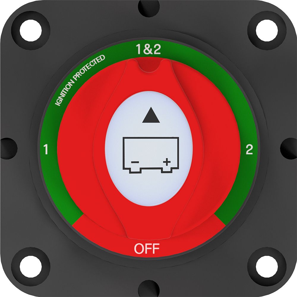 Main switch / battery selector switch for switching between two ...