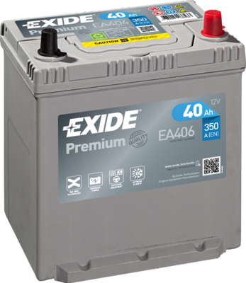 Exide EA406 Premium 40Ah car battery 540 125 033